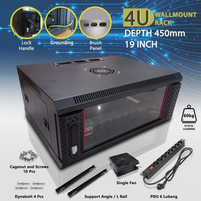 Jual Komponen Komputer Rack Wallmount 4U / Rack Server 4U | Shopee ...