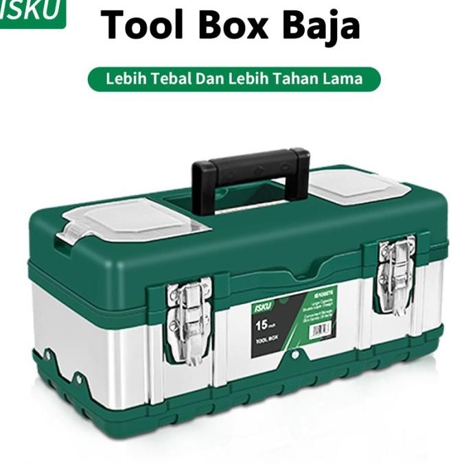 Jual ISKU TOOL BOX BESAR BESI TAHAN KARAT PERKAKAS UKURAN 20 INCH BAJA ...