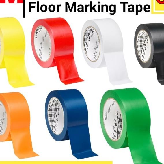 Jual Lakban Lantai 3M 764 Vinyl Floor Marking Tape Pembatas Rekat 30Mm | Shopee Indonesia