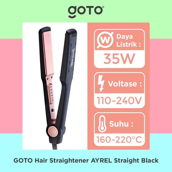Jual Ayrel Hair Straightener Styling Catokan Rambut Lurus Keriting ...