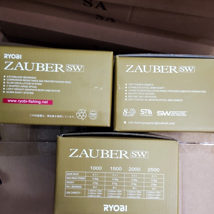 Jual Ready reel ryobi zauber sw saltwater 1500 2000 2500 power handel ...