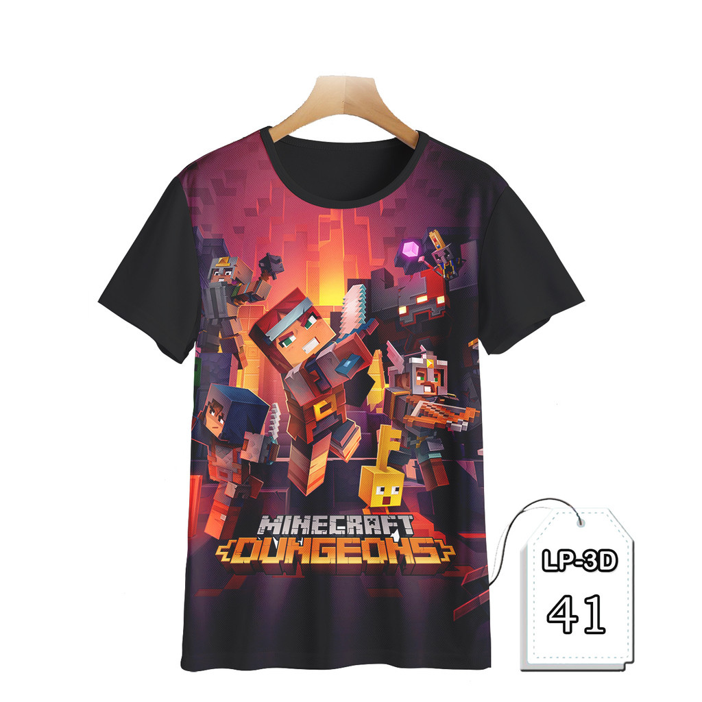 Jual Baju Minecraft Baju Anak dan Dewasa 3D Game Animasi LP3D-41 ...