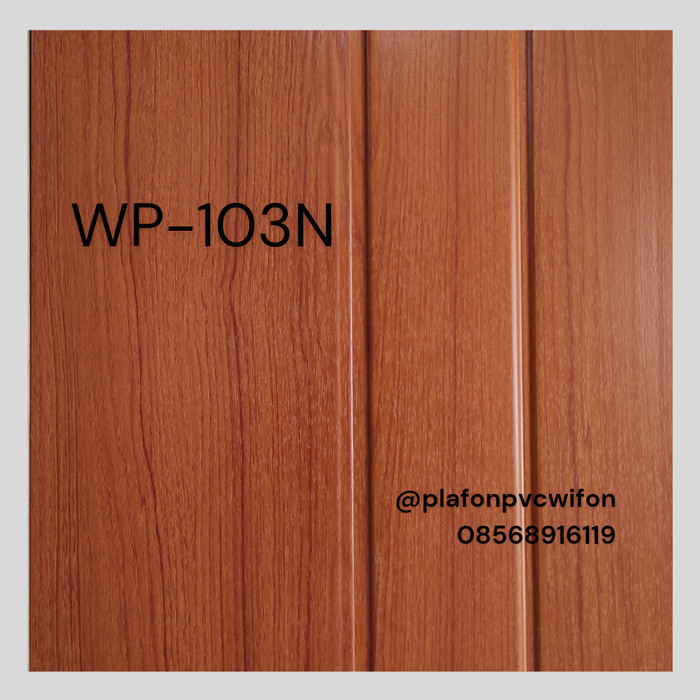 Jual PLAFON PVC MOTIF KAYU PVC WIFON LAMINATE WP-103 DOFF 20CM | Shopee ...