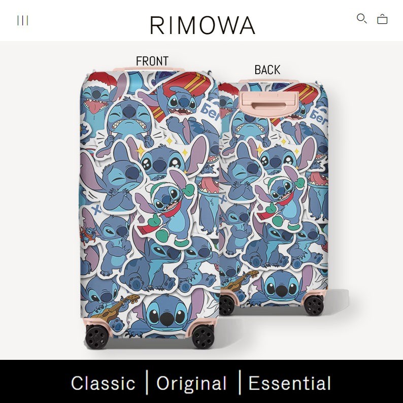 Jual Disney Stitch 003 Luggage Cover Rimowa ESSENTIAL / ORIGINAL ...