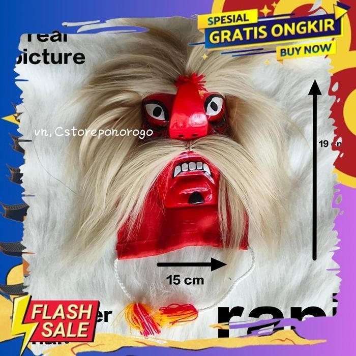 Jual SALE GANONGAN BIASA SINTETIS / TOPENG GANONG / TOPENG BUJANG ...
