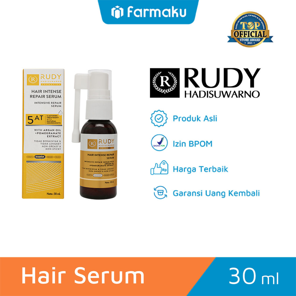 Jual Rudy Hadisuwarno Hair Intense Repair Serum 30 ml - Serum Rambut ...