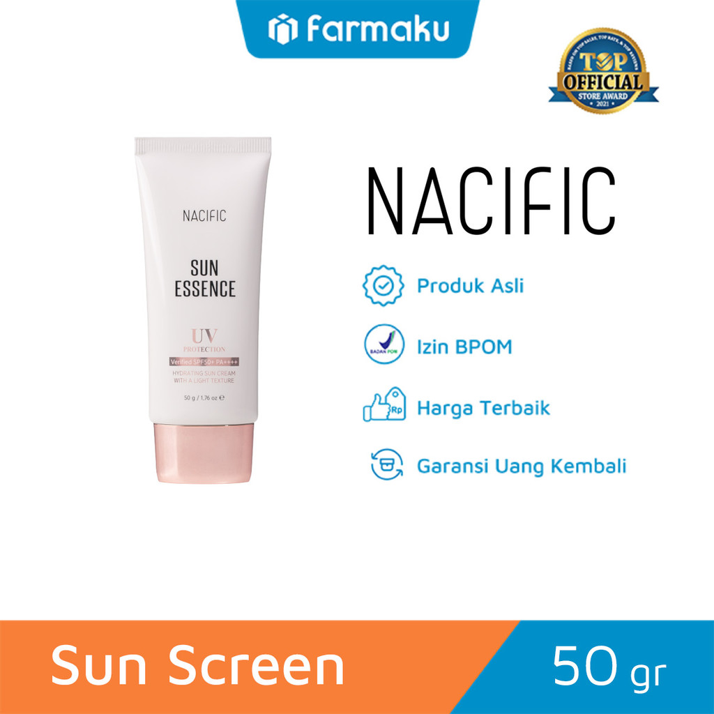 Jual Nacific Sun Essence UV Protection SPF50+ PA++++ 50 gr - Sunscreen ...