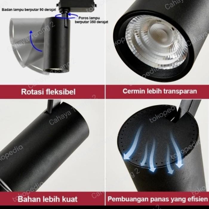 Jual Lampu Rell Track Led Sorot Lampu Sorot Tracklight Rel Spotlight Led | Shopee Indonesia