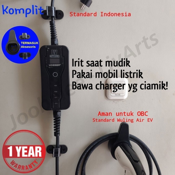 Jual Vosser Ev Charger Wuling Air Ev 16A 3.5Kw Cas Mobil Listrik ...
