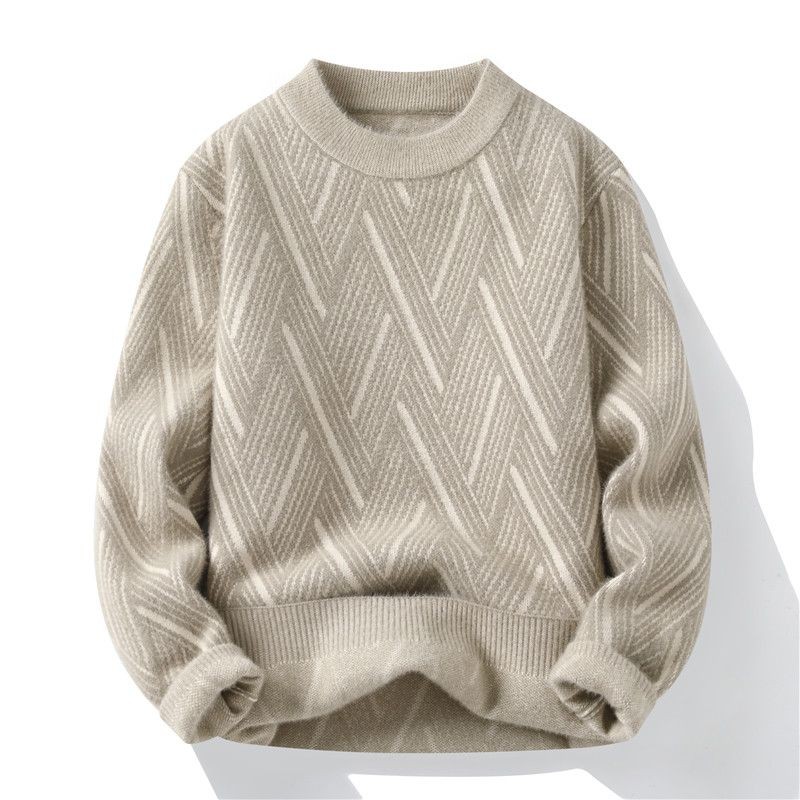 Jual Sweter Pria Kerah Bulat Baru|Sweter Tebal Bulu Imitasi Santai ...