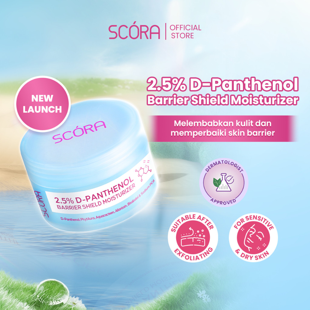 Jual SCORA 2,5% D-PANTHENOL BARRIER SHIELD MOISTURIZER 40ml | Shopee ...