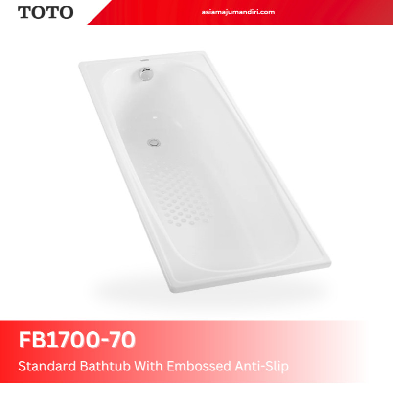 Jual BATHTUB TANAM TOTO - BATHTUB PLAT BAJA FB1700-70 LUXURY SHOWER SET ...