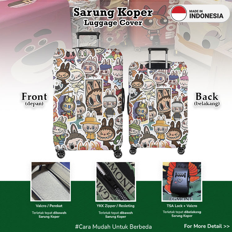 Jual Labubu Sarung Koper 002 - Luggage Cover / Pelindung Koper / Lisa ...