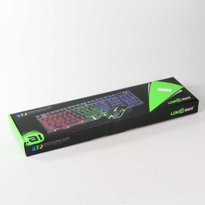 Jual Set Keyboard Dan Mouse Gaming LED RGB Kabel Laptop PC Full Set ...