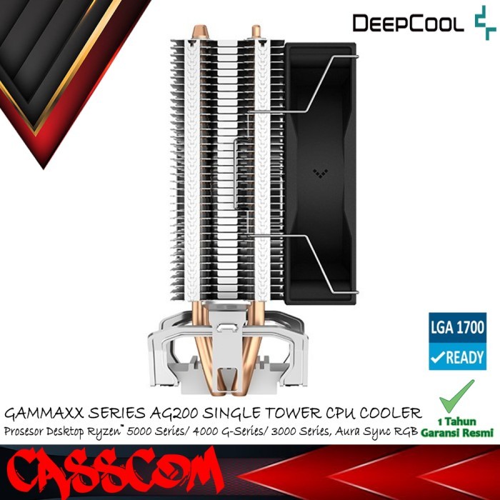 Jual Spesial Deepcool Ag200 Single Tower Cpu Cooler - Deep Cool Heatsink Fan Pc | Shopee Indonesia