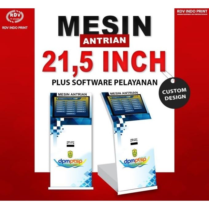 Jual Mesin Anjungan Digital 21,5 Inch Touchscreen Plus Software Kios K ...