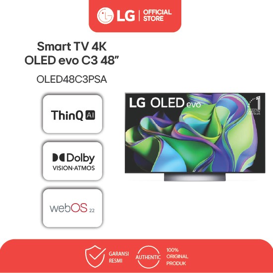 Jual LG Televisi / SMART TV OLED 48" - 4K 120Hz Dolby Vision / HDR10 ...