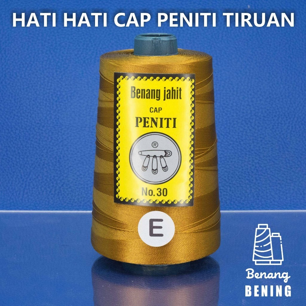 Jual BENANG NYLON NO.30 / D30 CONES CAP PENITI - WARNA E (EMAS ...
