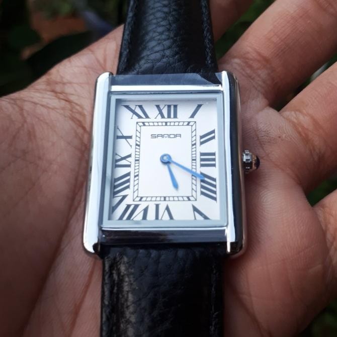 Jual SANDA 1108 Sanda Tank Jam Tangan Pria Simple Mewah Elegan | Shopee ...
