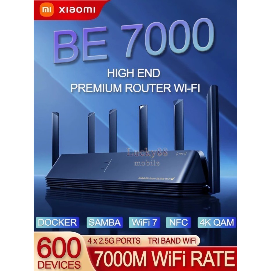 Jual MIJIA BE7000 NFC WIFI MESH WIFI 7 ROUTER CHINA VERSION TRI BAND ...