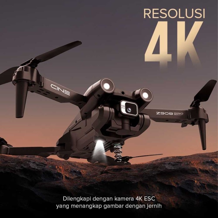 Jual Drone Z908 Pro 4K Hd Dual Camera Obstacle Avoidance 2000Mah New | Shopee Indonesia