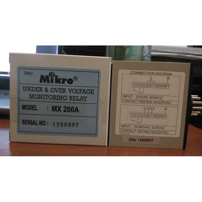 Jual Mikro MX200-380 Over Under Voltage Relay | Shopee Indonesia