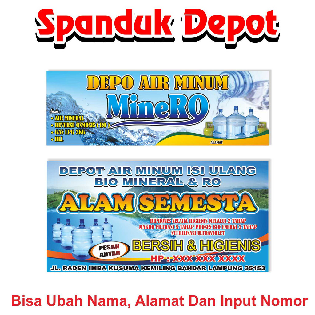 Jual Spanduk Depot Air Minum Baliho Depo Banner Jual Galon Air Minum ...