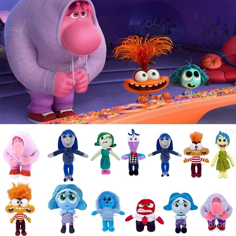 Jual 33style Inside Out 2 Plush Dolls Inside Out Plush Toy Cute Cartoon ...