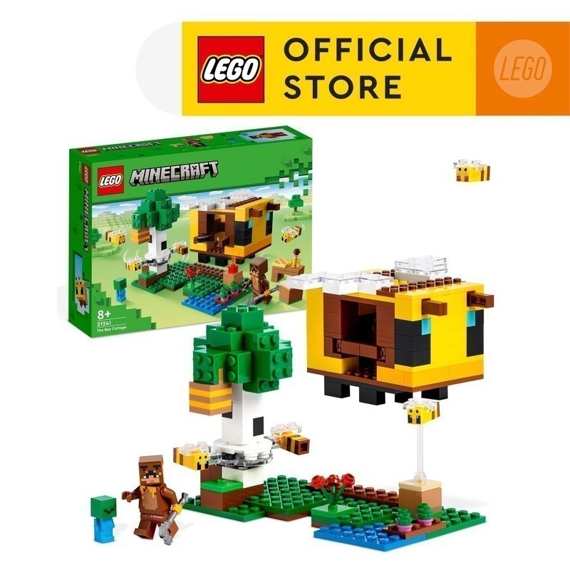 Jual LEGO Minecraft 21241 The Bee Cottage Building Toy Set (254 Pieces ...