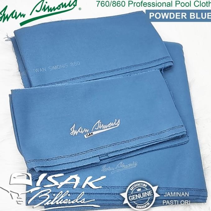 Jual Simonis Powder Blue 760 860 - Kain Laken Pool Cloth Meja Billiard ...