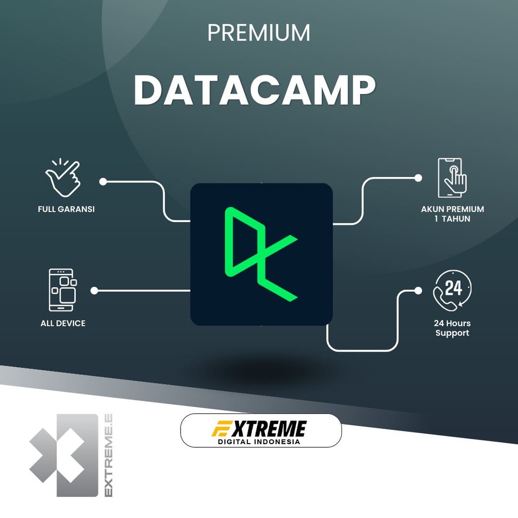 Jual Datacamp Full Access Premium 1 Tahun Pro Plus Bergaransi Vip Bebas Iklan No Ads Anti Hold ...