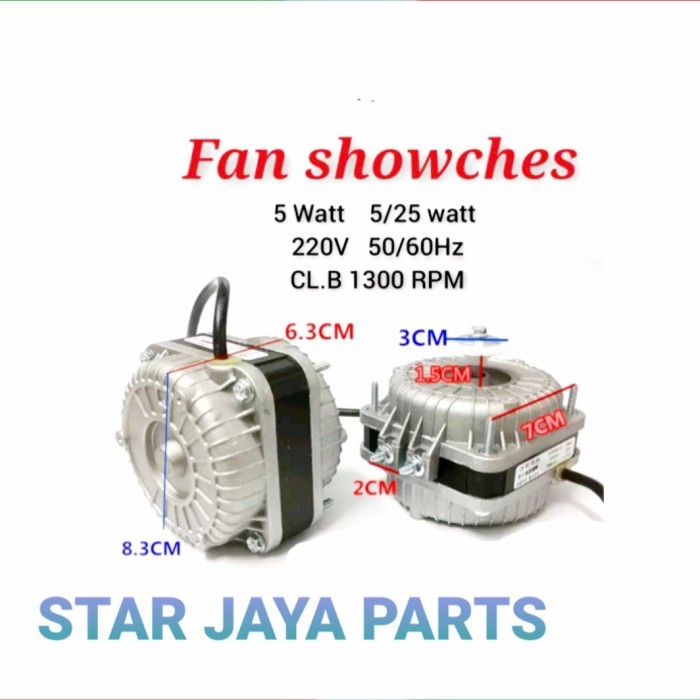Jual FAN MOTOR CONDENSOR KULKAS 5WATT FAN MOTOR CONDENSOR SHOWCASE ...