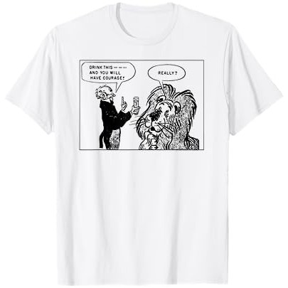 Jual Kaos The Wizard and Cowardly Lion Wizard of OZ |75K5L3sK| | Shopee ...