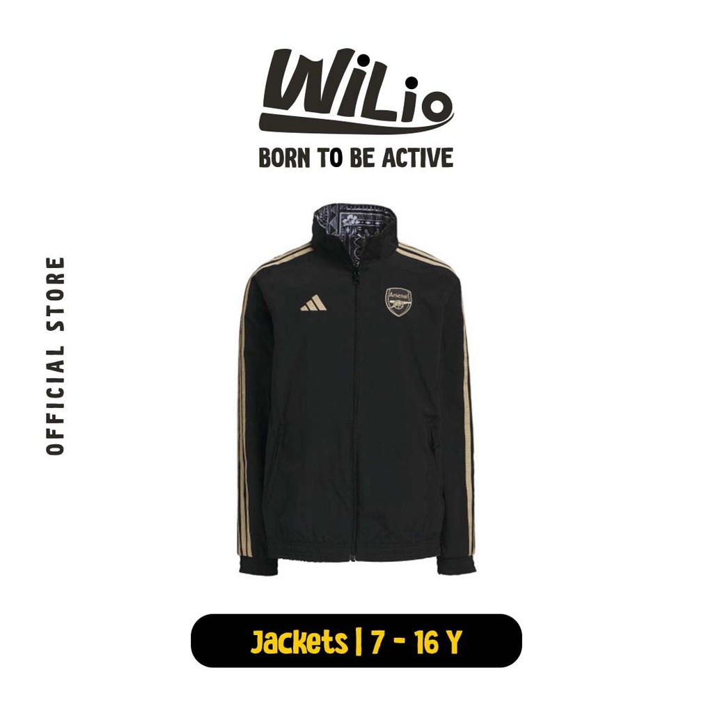 Jual ADIDAS Arsenal Ian Wright Anthem Jacket Kids IP1657 - Jaket Anak ...