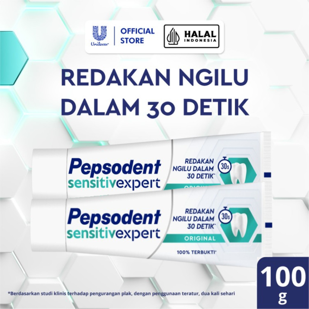 Jual Pepsodent Pasta Gigi Sensitive Mineral Expert Original 100gr x 2 ...