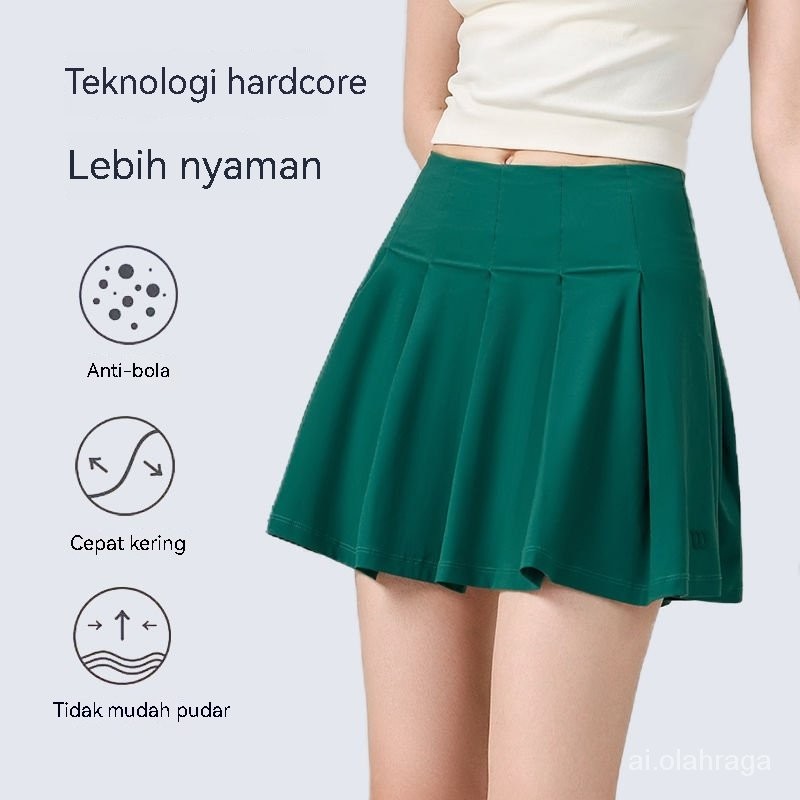 Jual Rok Tenis Badminton Wanita, Bawahan Olahraga Bulu Tangkis Setengah ...
