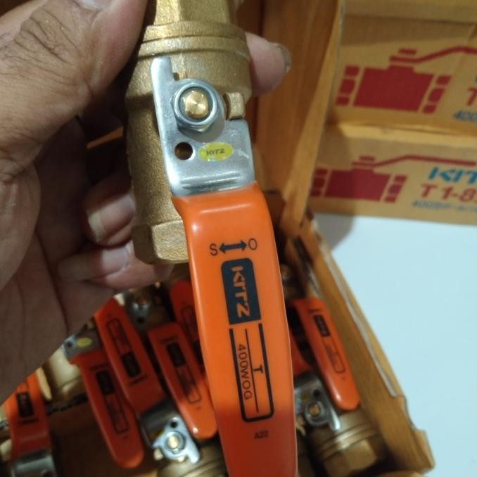 Jual Ball Valve Kitz Original 3/4Inch Kuningan Stop Kran Kitz 3/4Inch ...