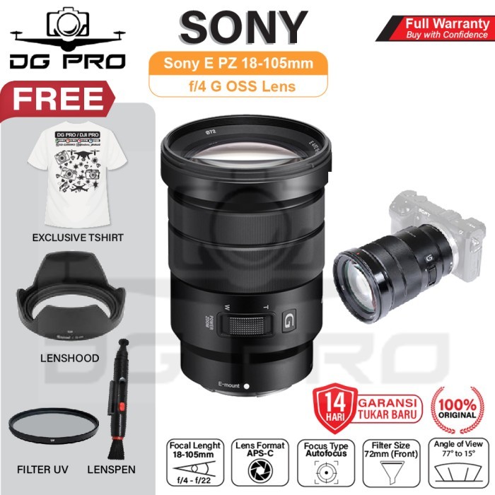 Jual Sony E 18-105mm f4 PZ G OSS Lensa Sony 18-105 mm f4 Original ...