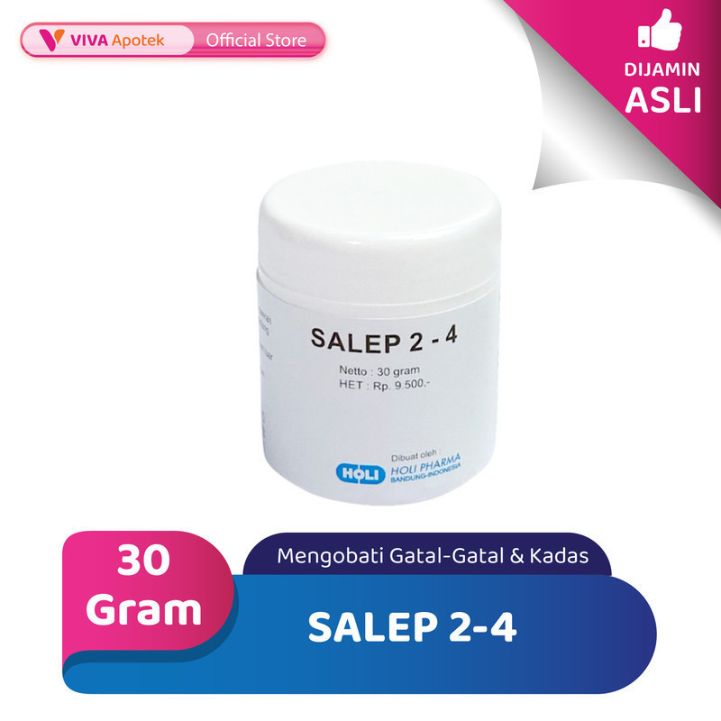 Jual Salep 2-4 Antijamur untuk Mengobati Gatal-Gatal & Kadas (Pot 30 ...