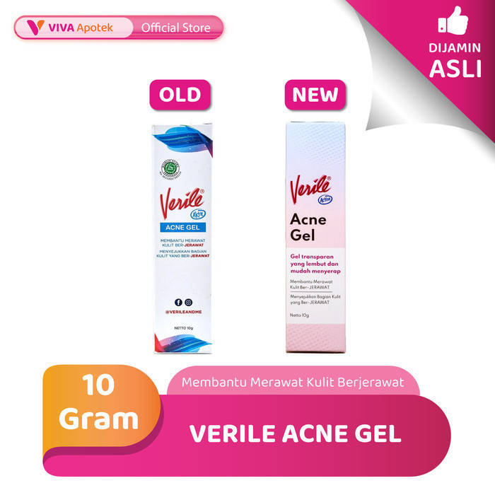 Jual Verile Acne Gel untuk Membantu Merawat Kulit Berjerawat (10 Gram ...
