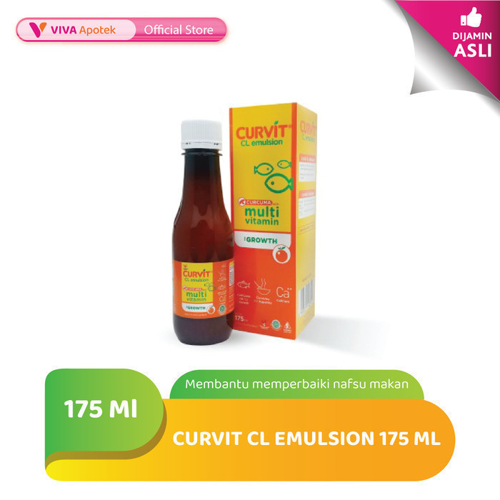 Jual Curvit CL Emulsion Suplemen Penambah Nafsu Makan (175 ml) | Shopee ...