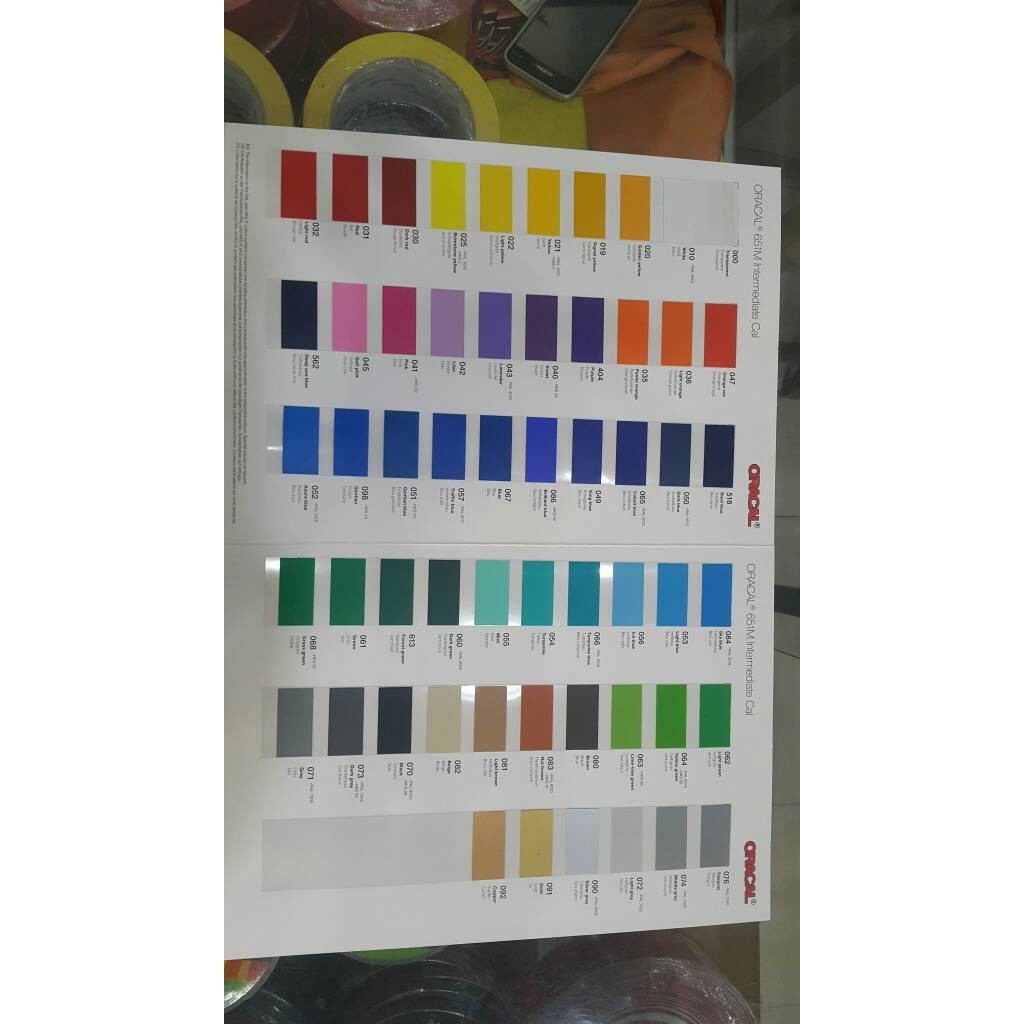 Jual Sticker Oracal 651 Gloss/Matt (Doff) - 1 Roll (50 Meter X 126 Cm ...