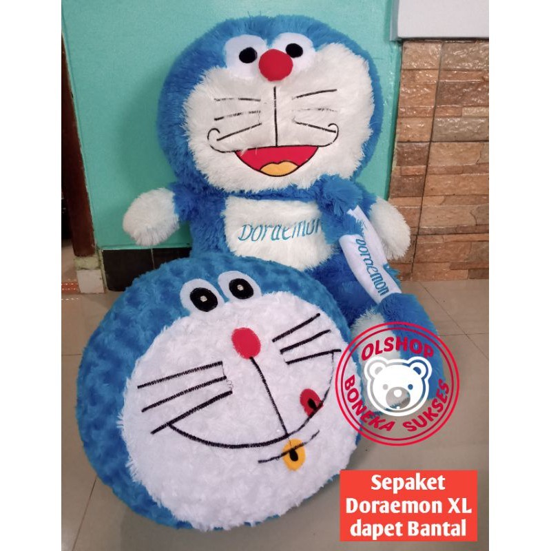 Jual Promo Boneka Doraemon Syal XL Gratis Bantal | Shopee Indonesia