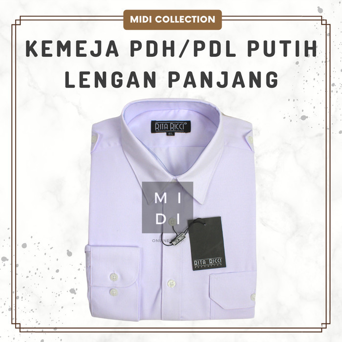 Jual Jual Kemeja Pdh/Pdl/Dinas/Pns/Pilot Putih Polos Reguler Lengan ...