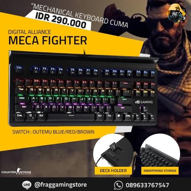 Jual Mechanical Keyboard GAMING Digital Alliance MECA FIGHTER | Shopee ...