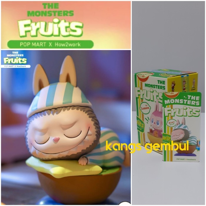 Jual POP MART x HOW2WORK Labubu The Monsters Fruits Series / Kiwi ...