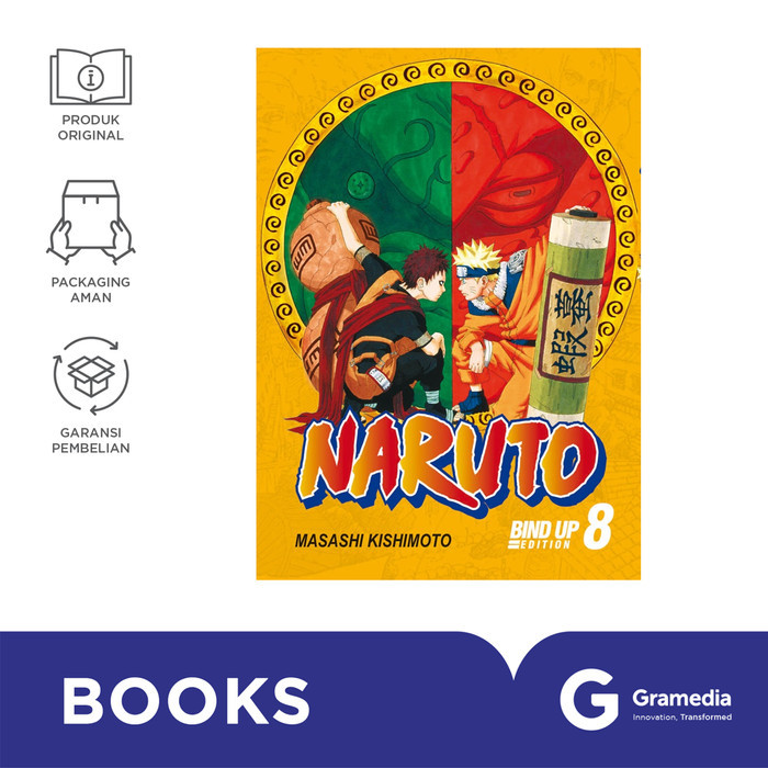 Jual Gramedia Komik Naruto Bind Up Edition 08 (Masashi Kishimoto) | Shopee Indonesia