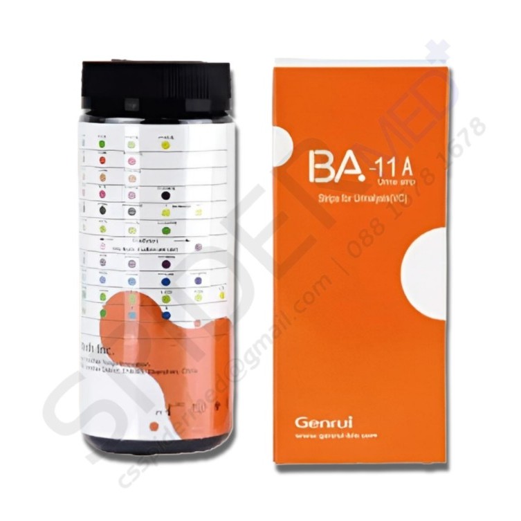 Jual Reagent BA 11A Urine Test Strip 11 Parameter For Genrui BA 600 ...