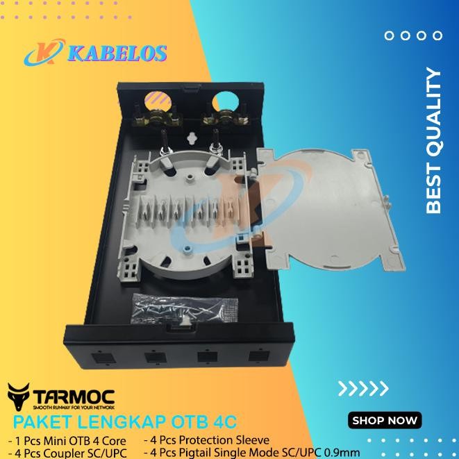 Jual Tarmoc Fiber Optic Mini Otb 4 Core Sc|Roset Fo Besi 4C Lengkap ...