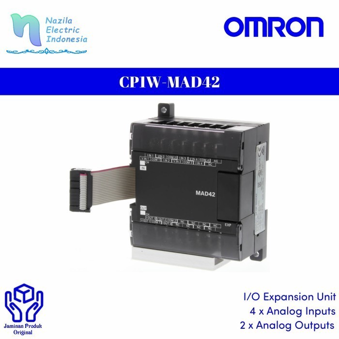Jual NEW SALE!! Omron PLC CP1W-MAD42 Analog I/O Unit CP1WMAD42 4 AI 2 ...